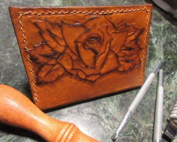Free Slim Credit Card Wallet Template - Maze Leather