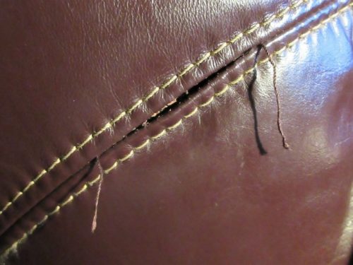 How To Repair A Broken Seam In Leather Upholstery