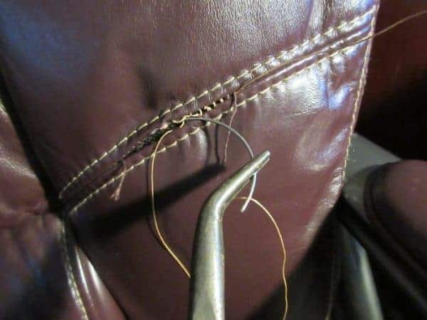 How To Repair A Broken Seam In Leather Upholstery