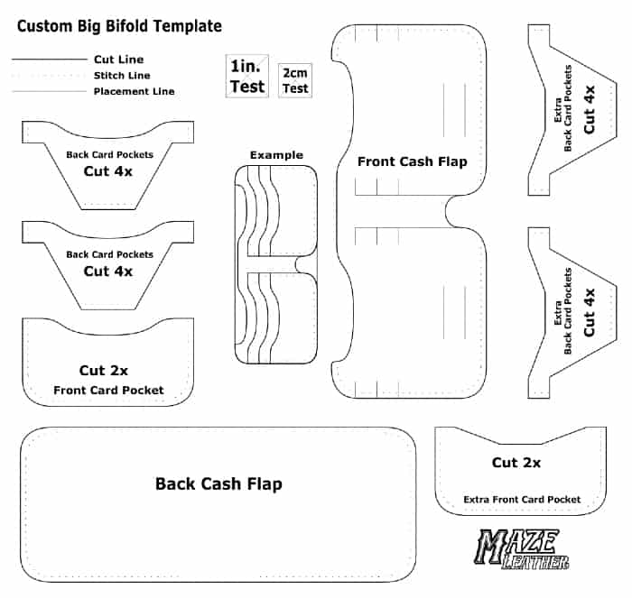 Bifold Wallet Template Free